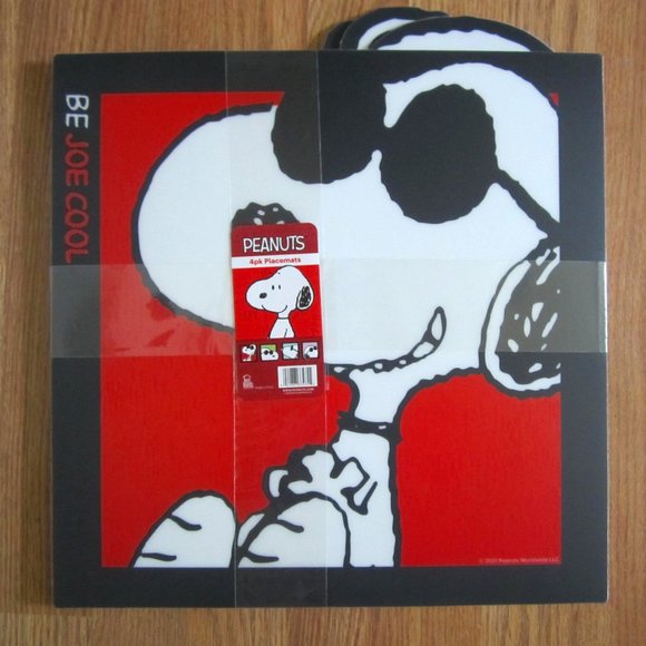 Peanuts | Dining | Snoopy Peanuts Joe Cool Home Placemats 4 Pk | Poshmark
